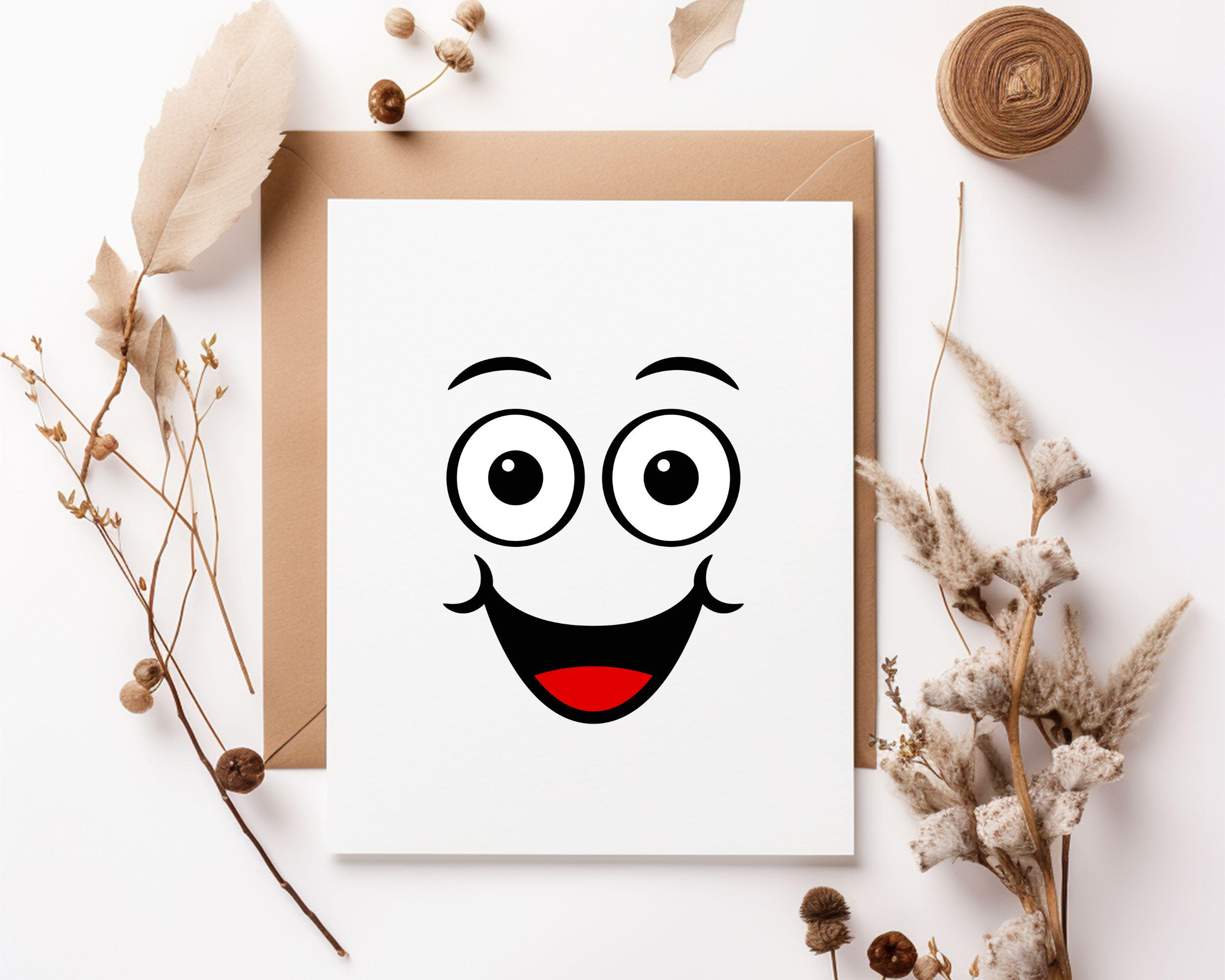 Cartoon Emotion Faces Svg Bundle, Smiley Face Svg, Cute Funny Faces Svg ...