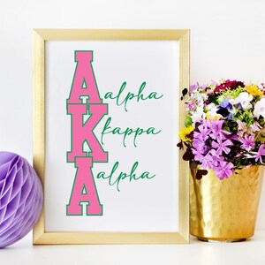 Alpha Kappa Alpha SVG Bundle: AKA Greek Letters, 1908 (digital Download ...