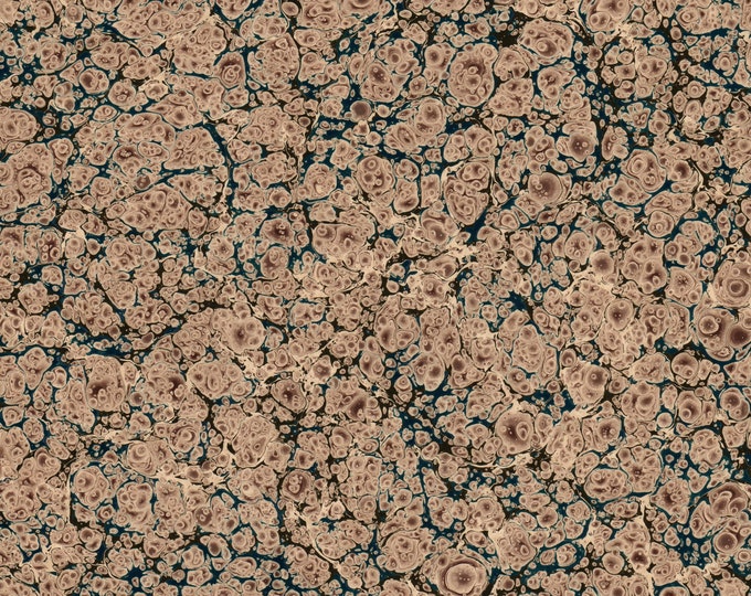 Hand Marbled Paper for Bookbinding and Restoration, Shell Pattern ...