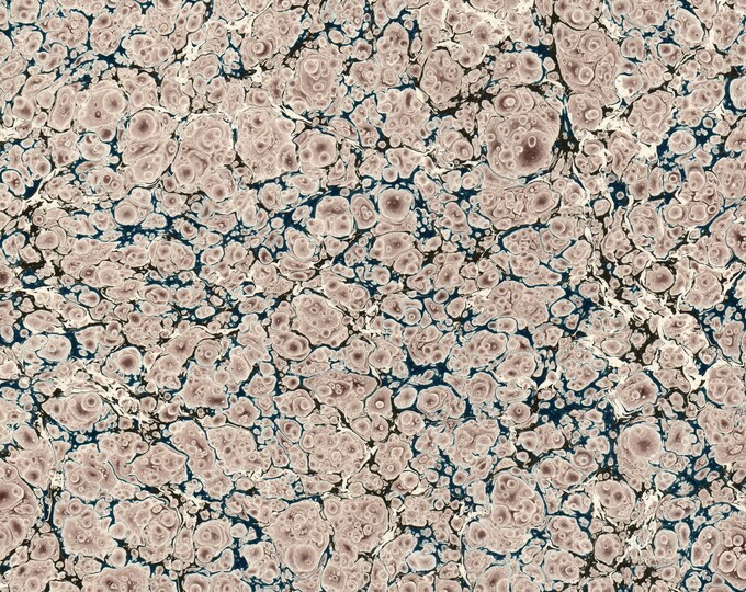 Hand Marbled Paper for Bookbinding and Restoration, Shell Pattern ...