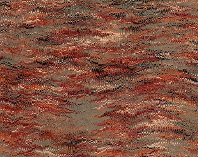 Hand Marbled Paper for Restoration and Bookbinding, Nonpareil Pattern ...