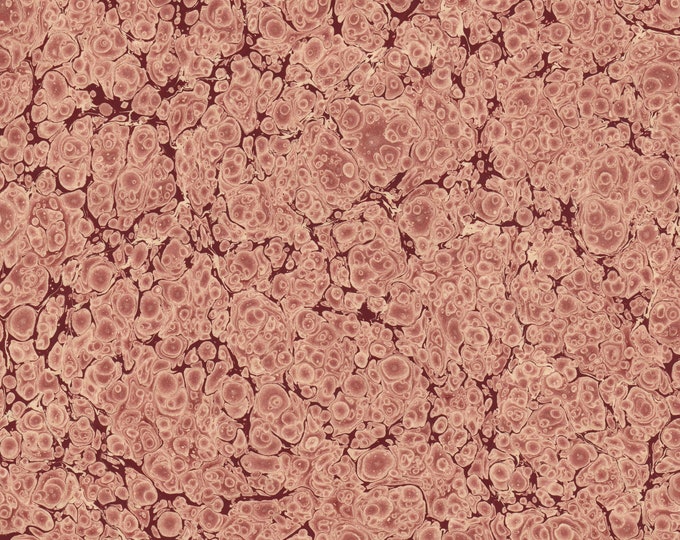 Hand Marbled Paper for Restoration and Bookbinding, Shell Pattern ...