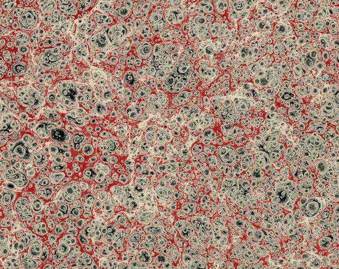 Hand Marbled Paper for Bookbinding and Restoration, Shell Pattern ...