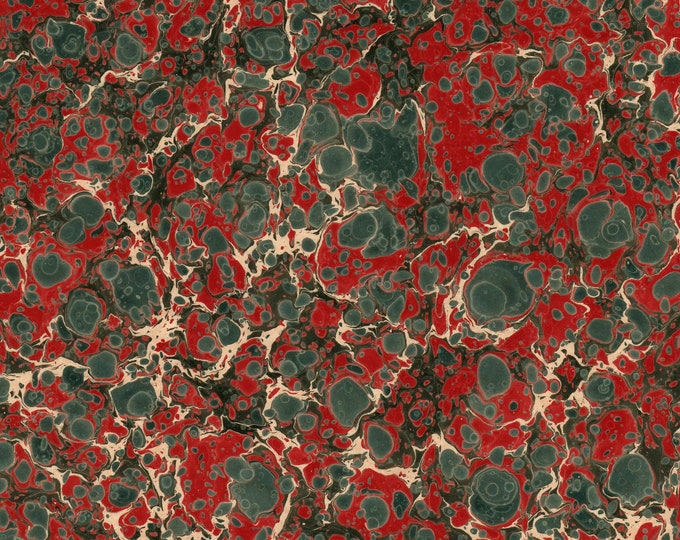 Hand Marbled Paper for Restoration and Bookbinding 48x67cm 19x26in F140 ...