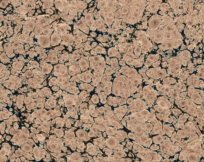 Hand Marbled Paper for Bookbinding and Restoration, Shell Pattern ...