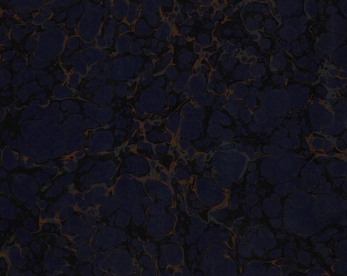 Black Hand Marbled Paper for Restoration and Bookbinding 48x67cm ...