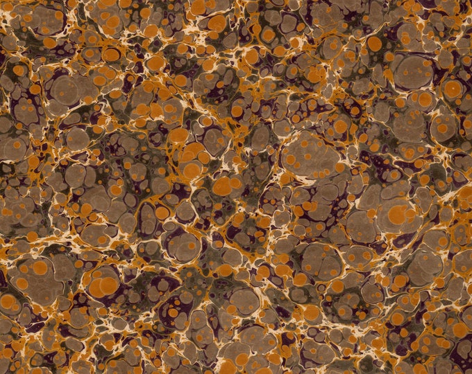 Hand Marbled Paper Large Sheet for Restoration and Bookbinding, Long ...