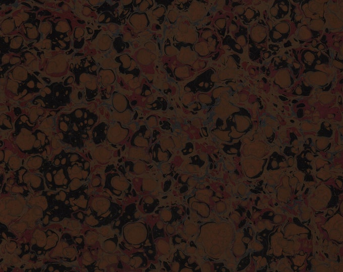 Black Hand Marbled Paper for Restoration and Bookbinding 48x67cm ...