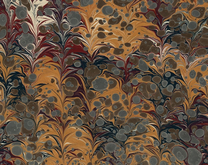 Hand Marbled Paper Large Sheet for Bookbinding and Restoration 60x86cm ...