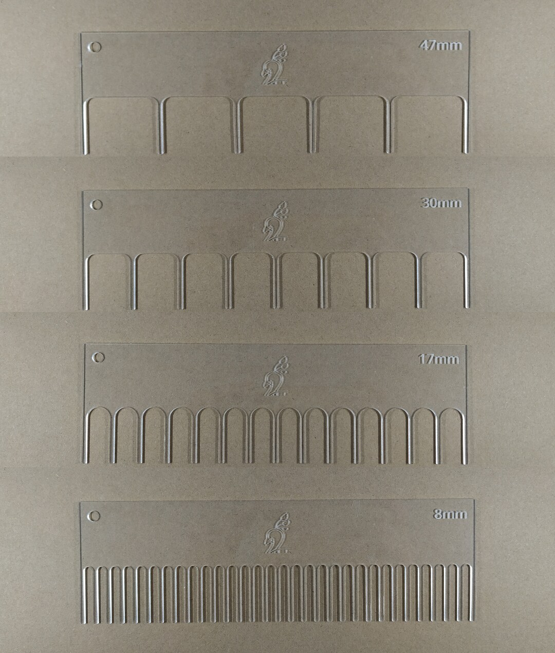 Set of 4 Plastic Marbling Combs 34cm 13.4in Supplies Tools Rake Ebru - Etsy