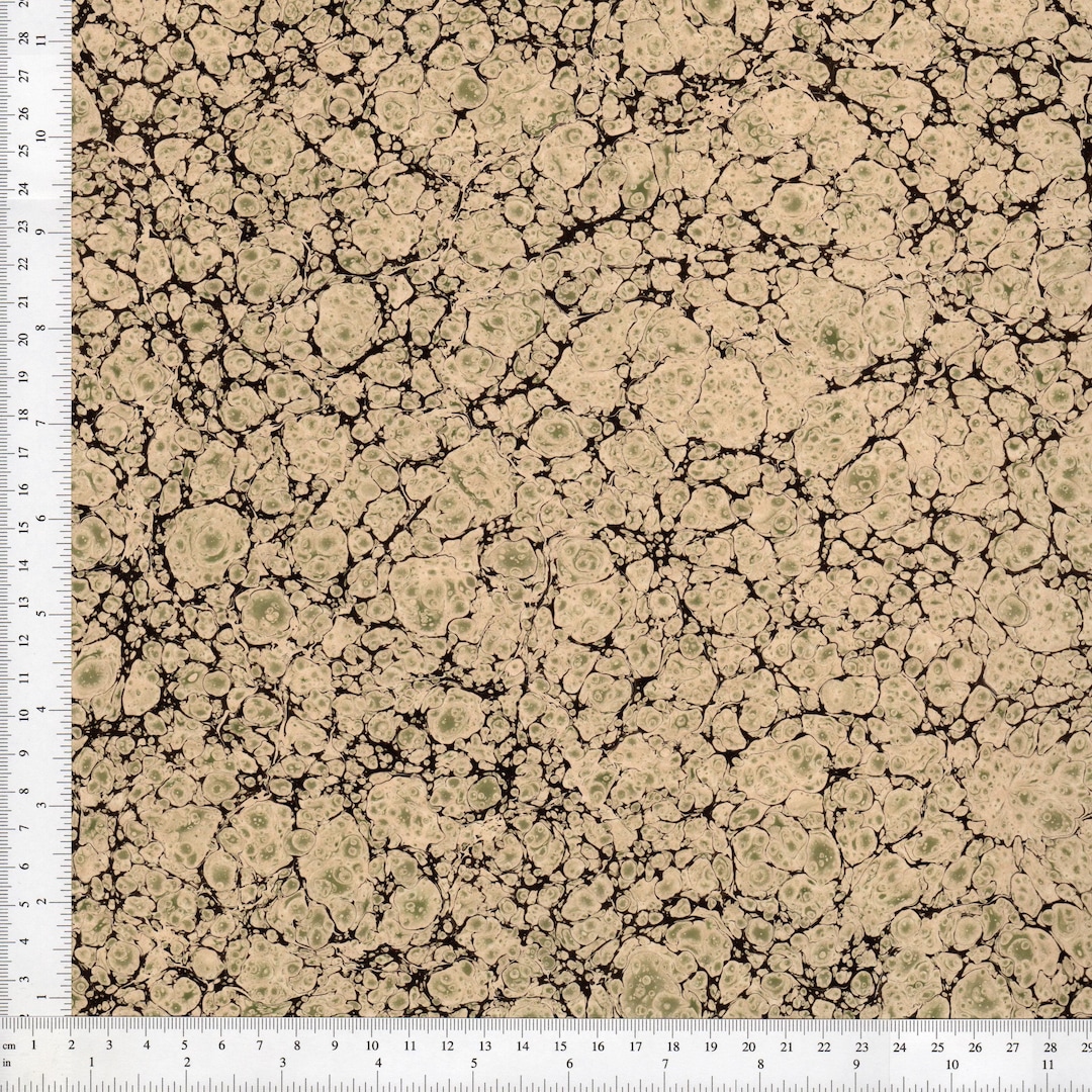Hand Marbled Paper for Bookbinding and Restoration, Shell Pattern ...