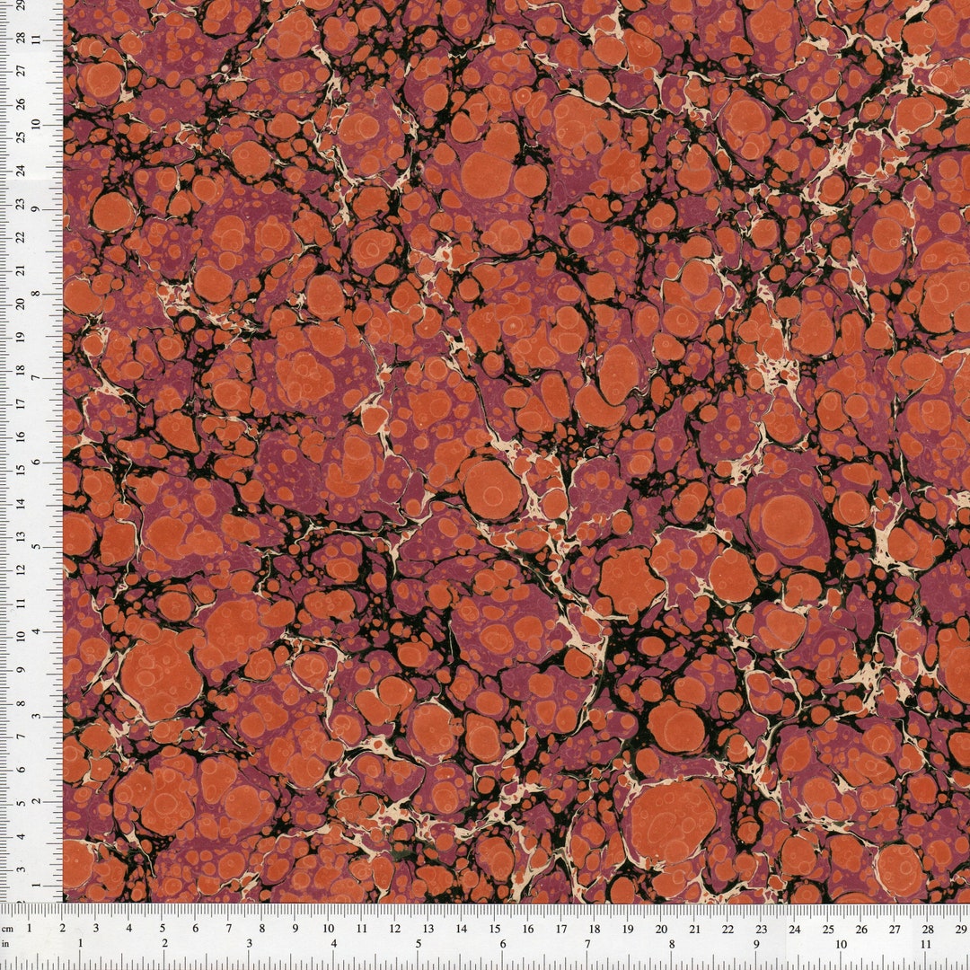 Hand Marbled Paper for Restoration and Bookbinding 48x67cm 19x26in ...