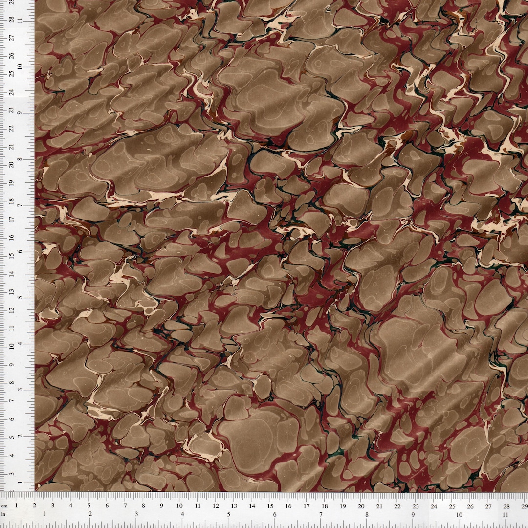 Hand Marbled Paper, Spanish Pattern, Bookbinding Restoration, (48x67cm ...