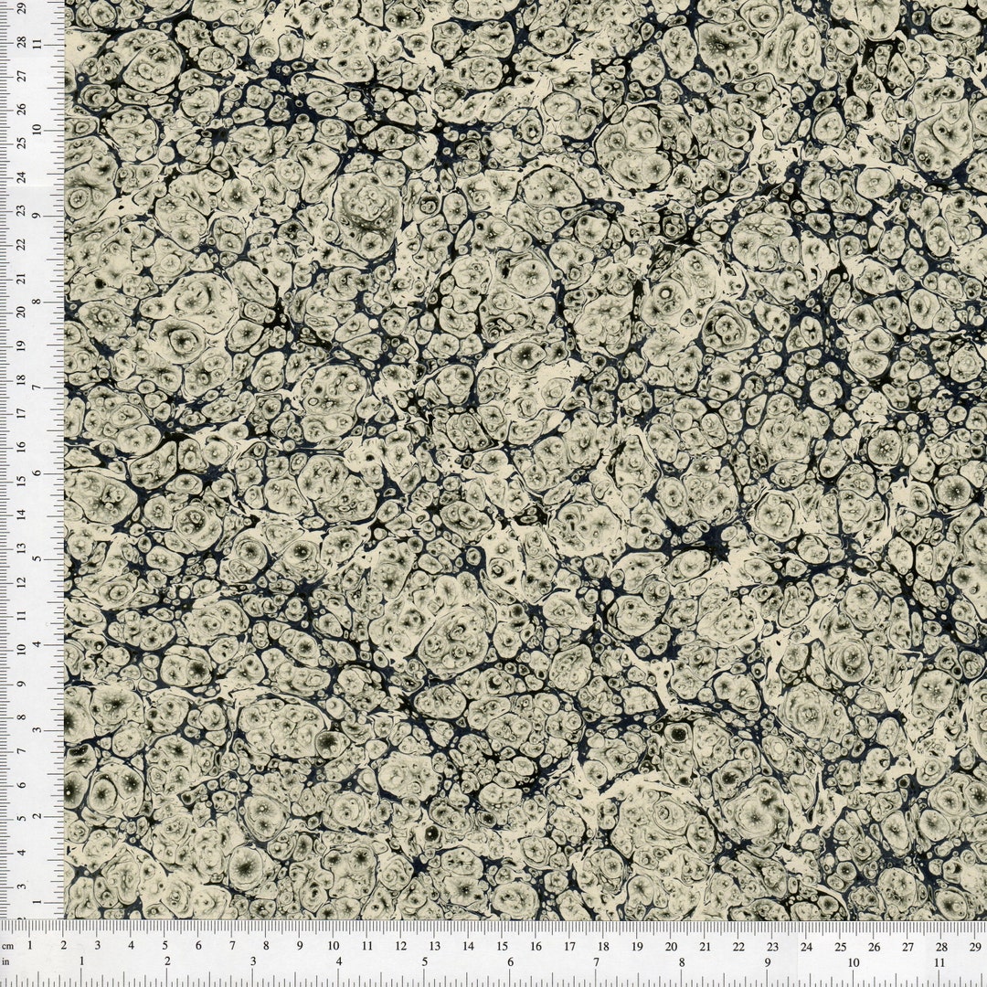 Hand Marbled Paper, Shell Pattern, Bookbinding Restoration, (48x68cm ...