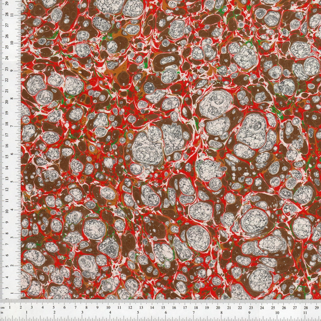 Hand Marbled Paper Large Sheet for Book Binding and Restoration 60x86cm ...