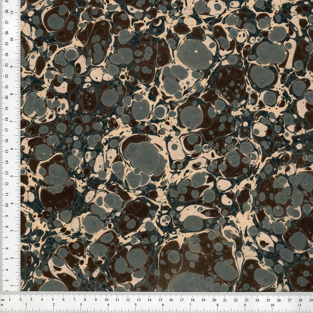 Hand Marbled Paper for Bookbinding and Restoration 48x67cm 19x26in ...