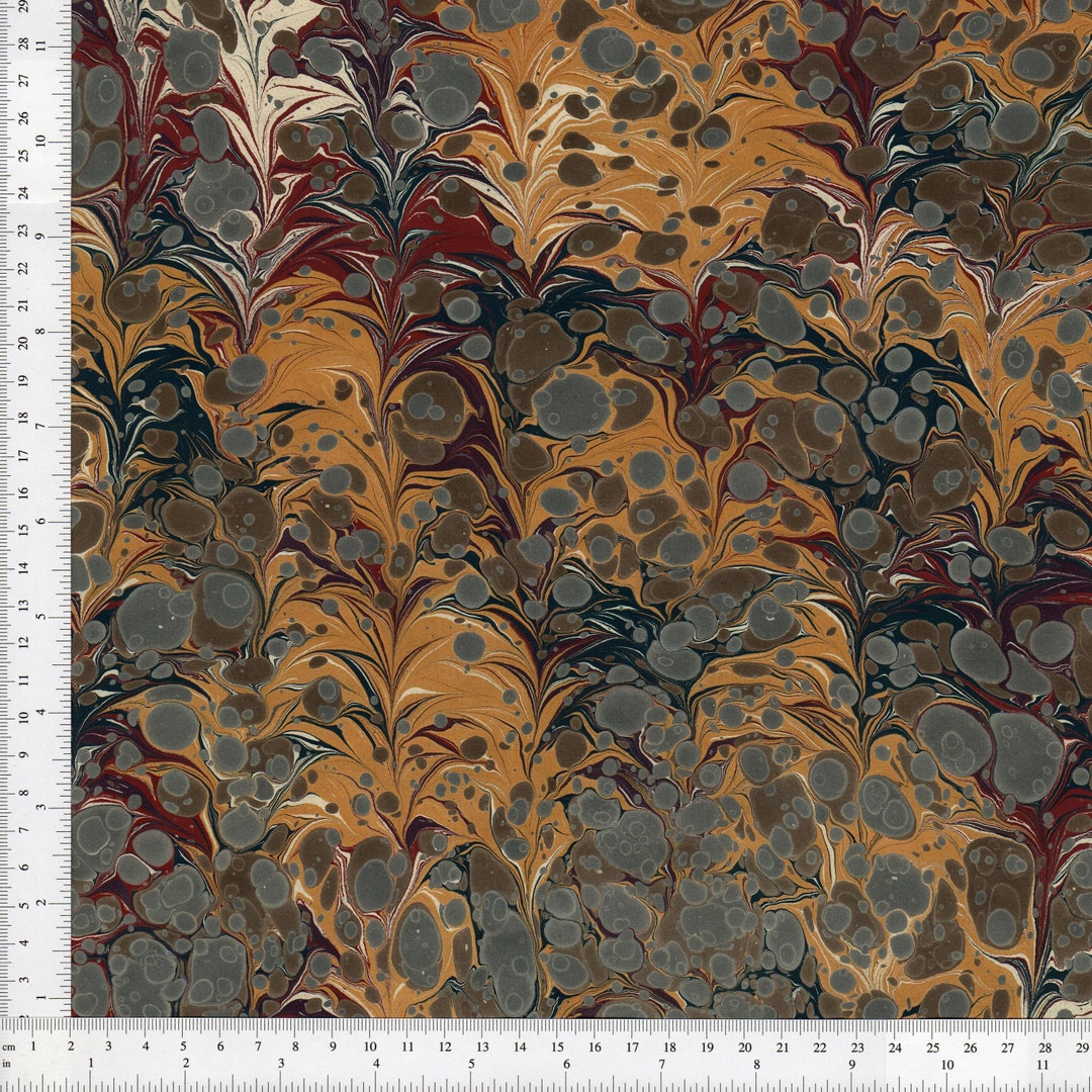 Hand Marbled Paper Large Sheet for Bookbinding and Restoration 60x86cm ...