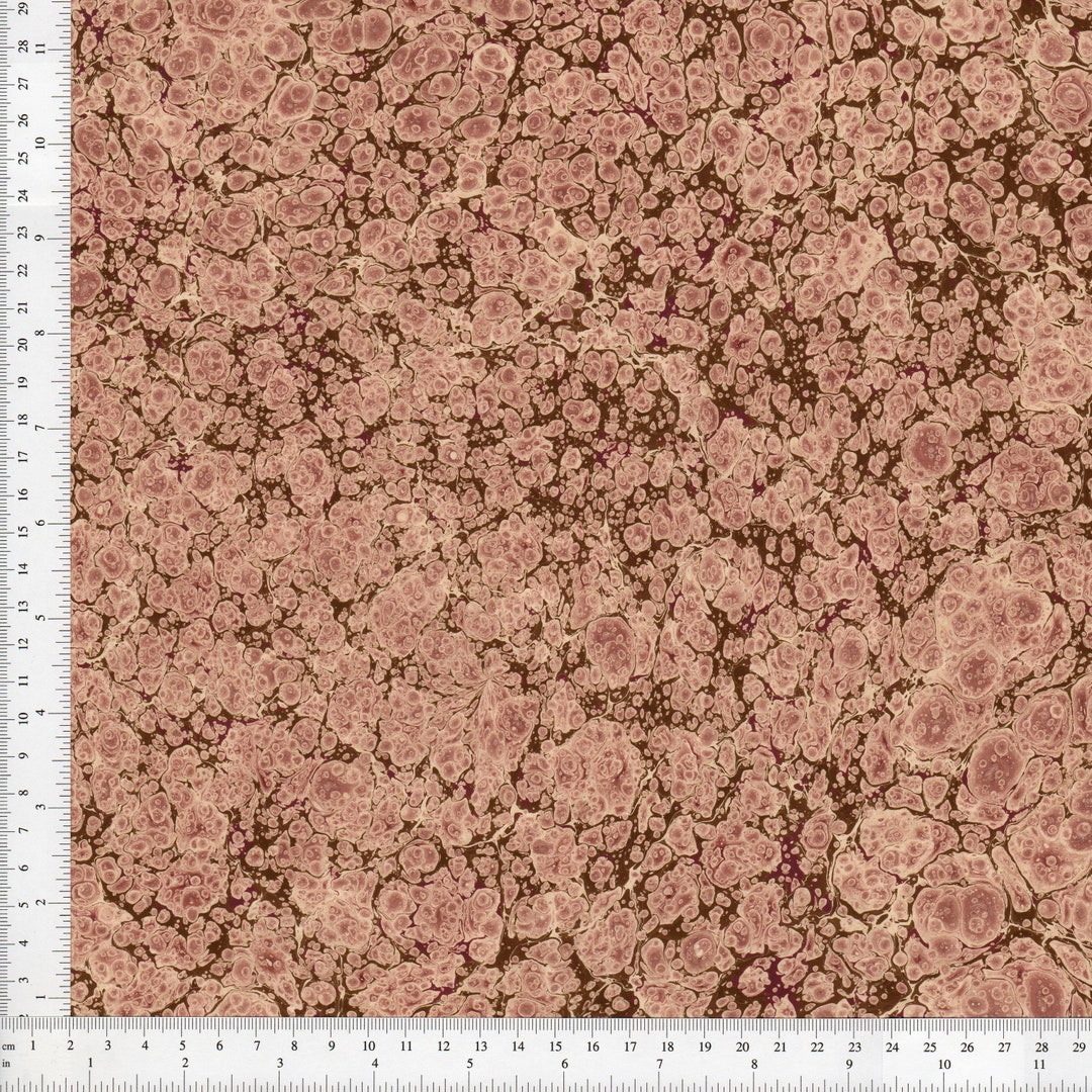 Hand Marbled Paper, Shell Pattern, Bookbinding Restoration, (48x68cm ...