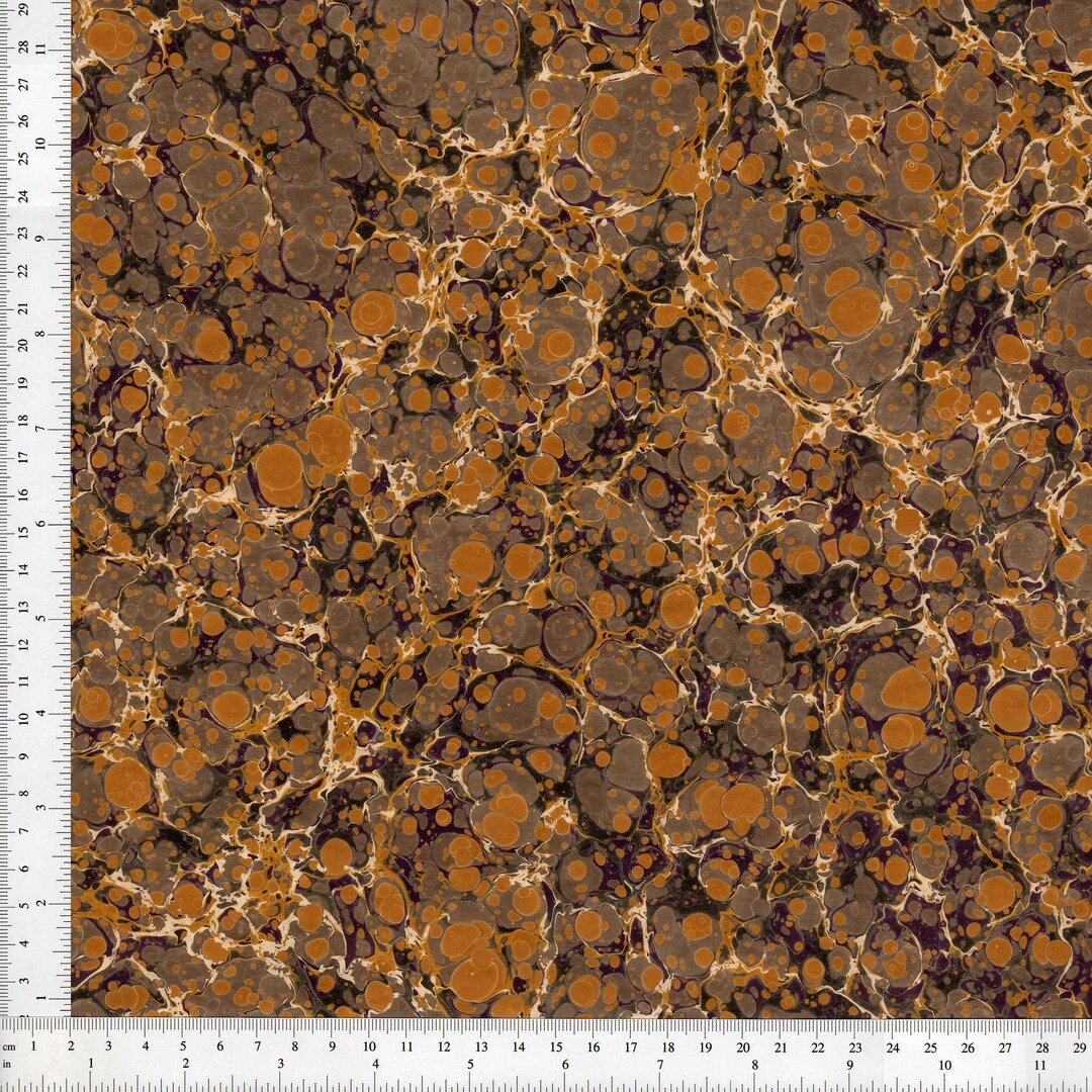 Hand Marbled Paper Large Sheet for Restoration and Bookbinding, Long ...