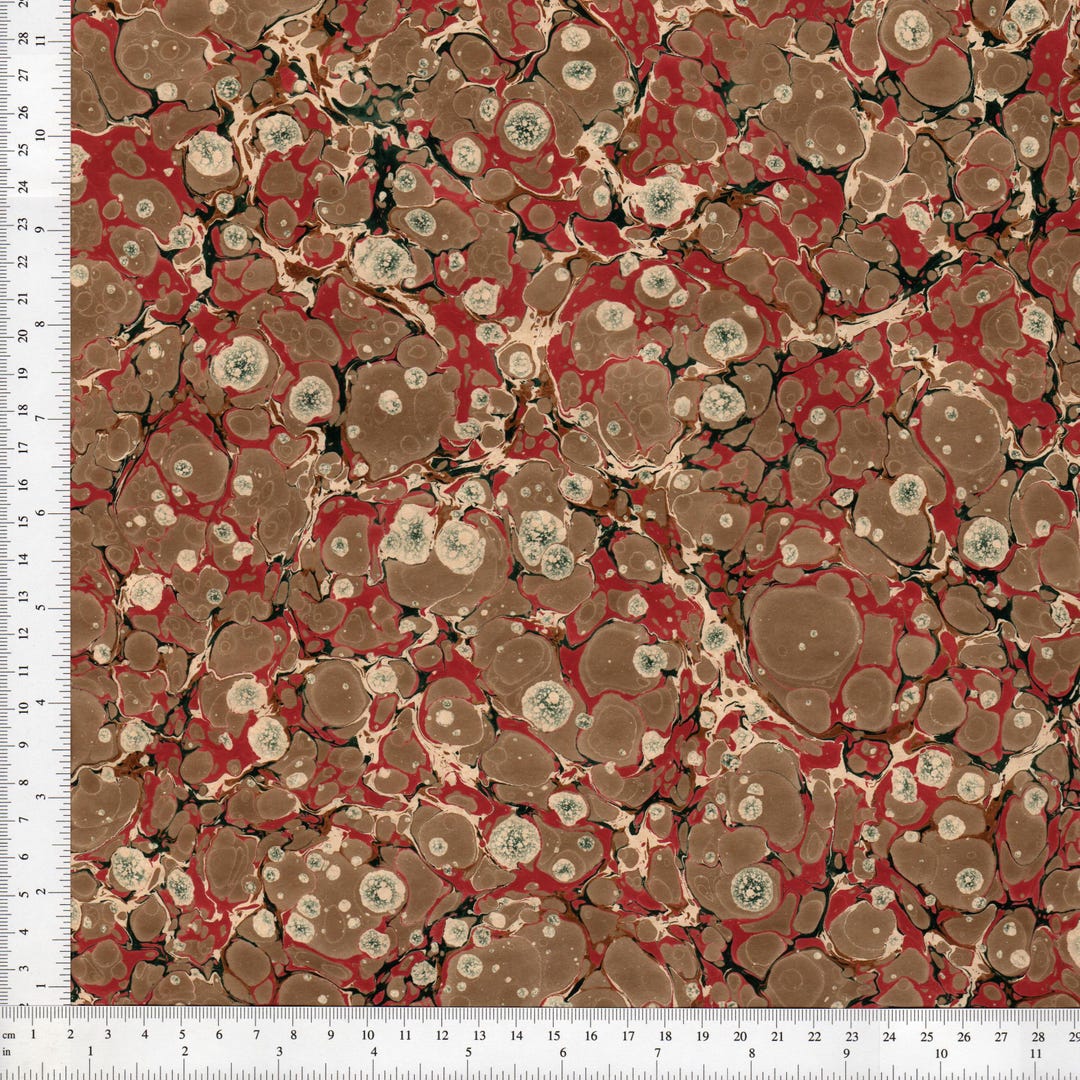 Hand Marbled Paper, Bookbinding Restoration, Large Sheet (60x86cm ...