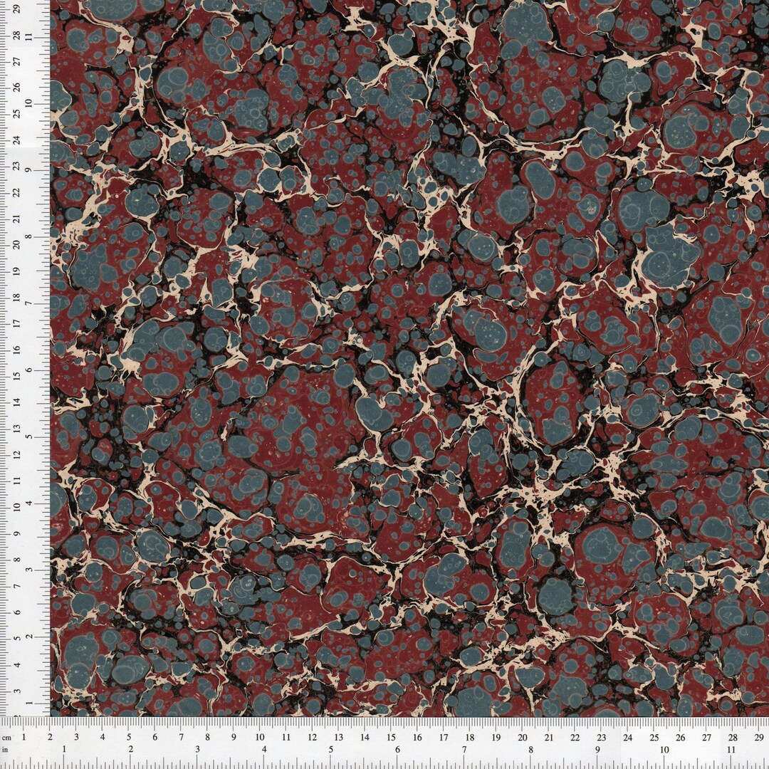 Hand Marbled Paper for Restoration and Bookbinding 48x67cm 19x26in ...