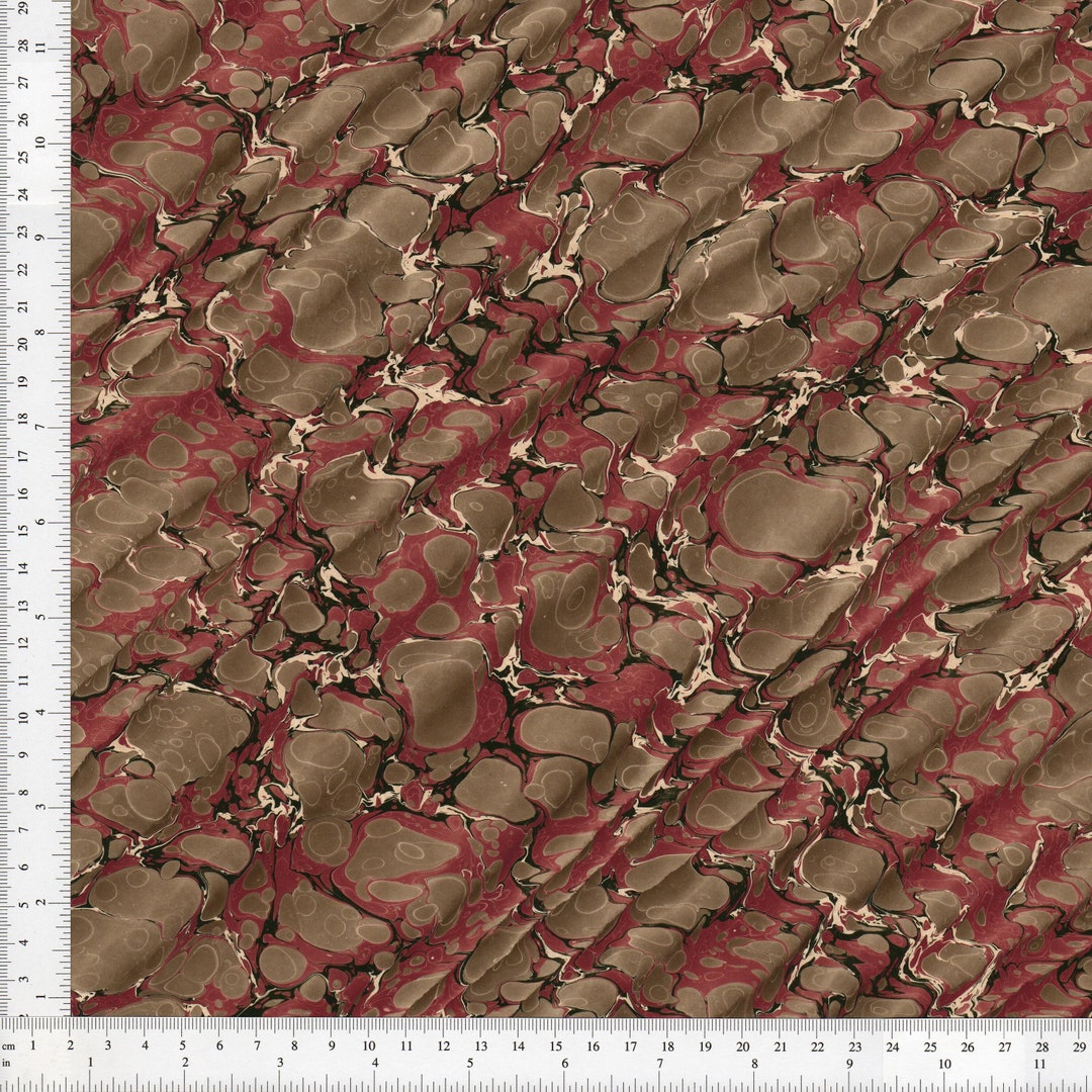 Hand Marbled Paper, Spanish Pattern, Bookbinding Restoration, (48x67cm ...