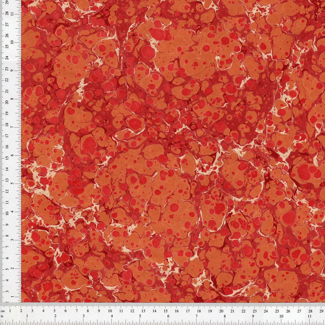 Hand Marbled Paper for Restoration and Bookbinding 48x67cm 19x26in ...