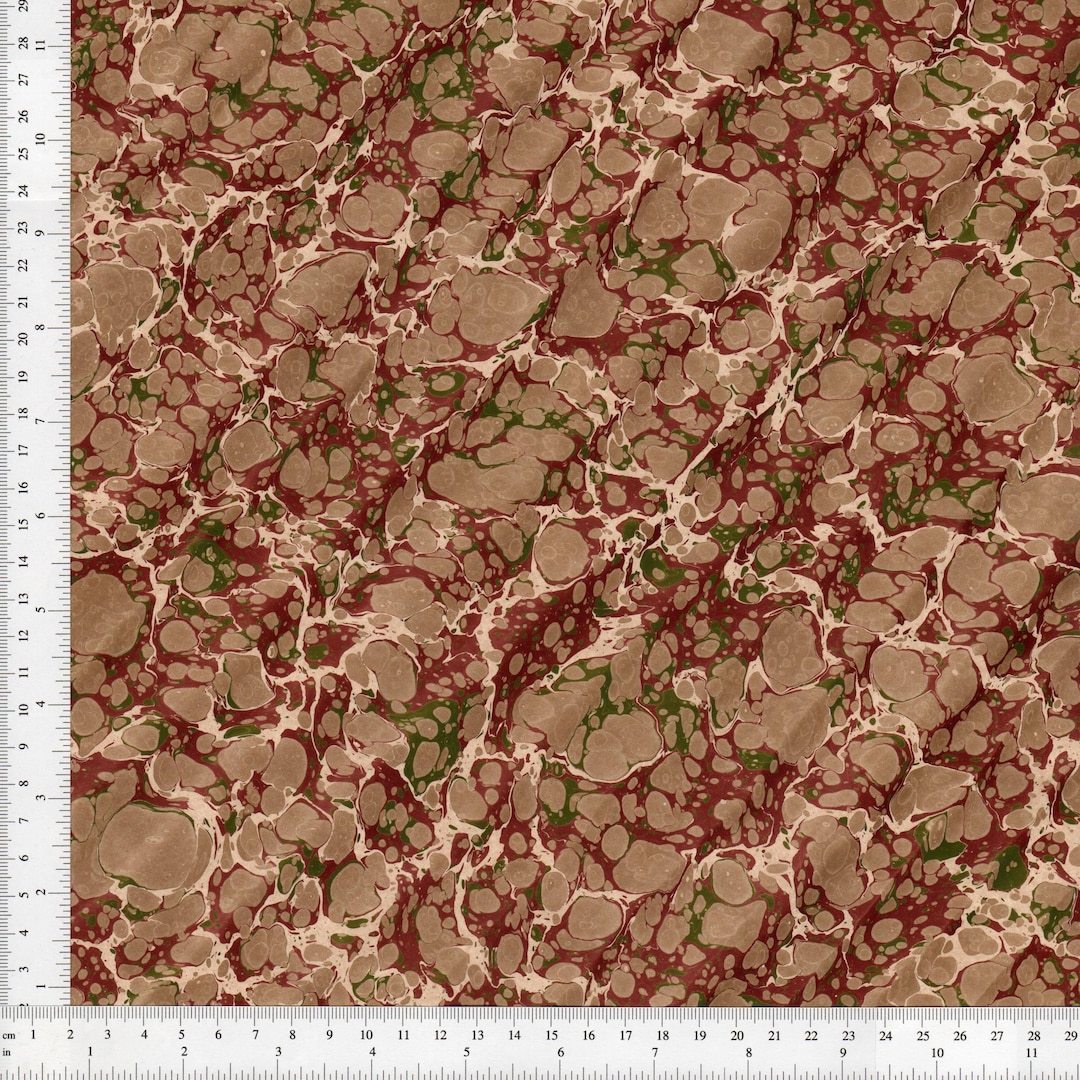 Hand Marbled Paper, Spanish Pattern, Bookbinding Restoration, (48x67cm ...