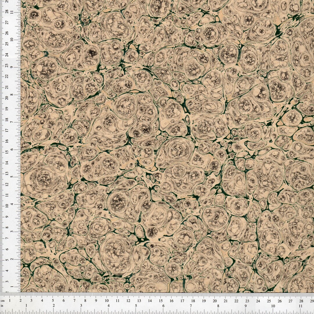 Hand Marbled Paper for Restoration and Bookbinding, Stormont Pattern ...