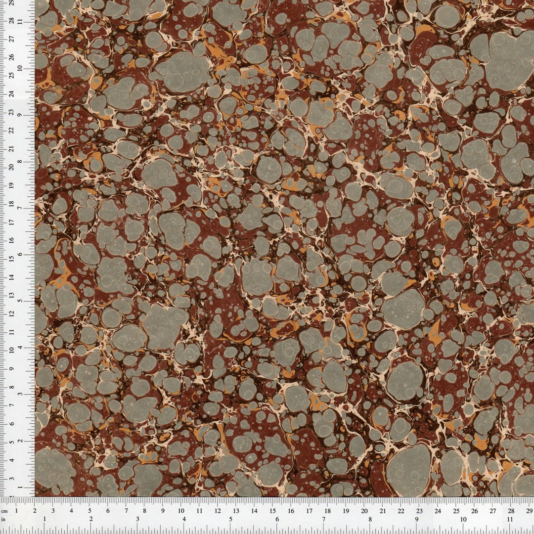 Hand Marbled Paper for Bookbinding and Book Restoration 48x67cm 19x26in ...