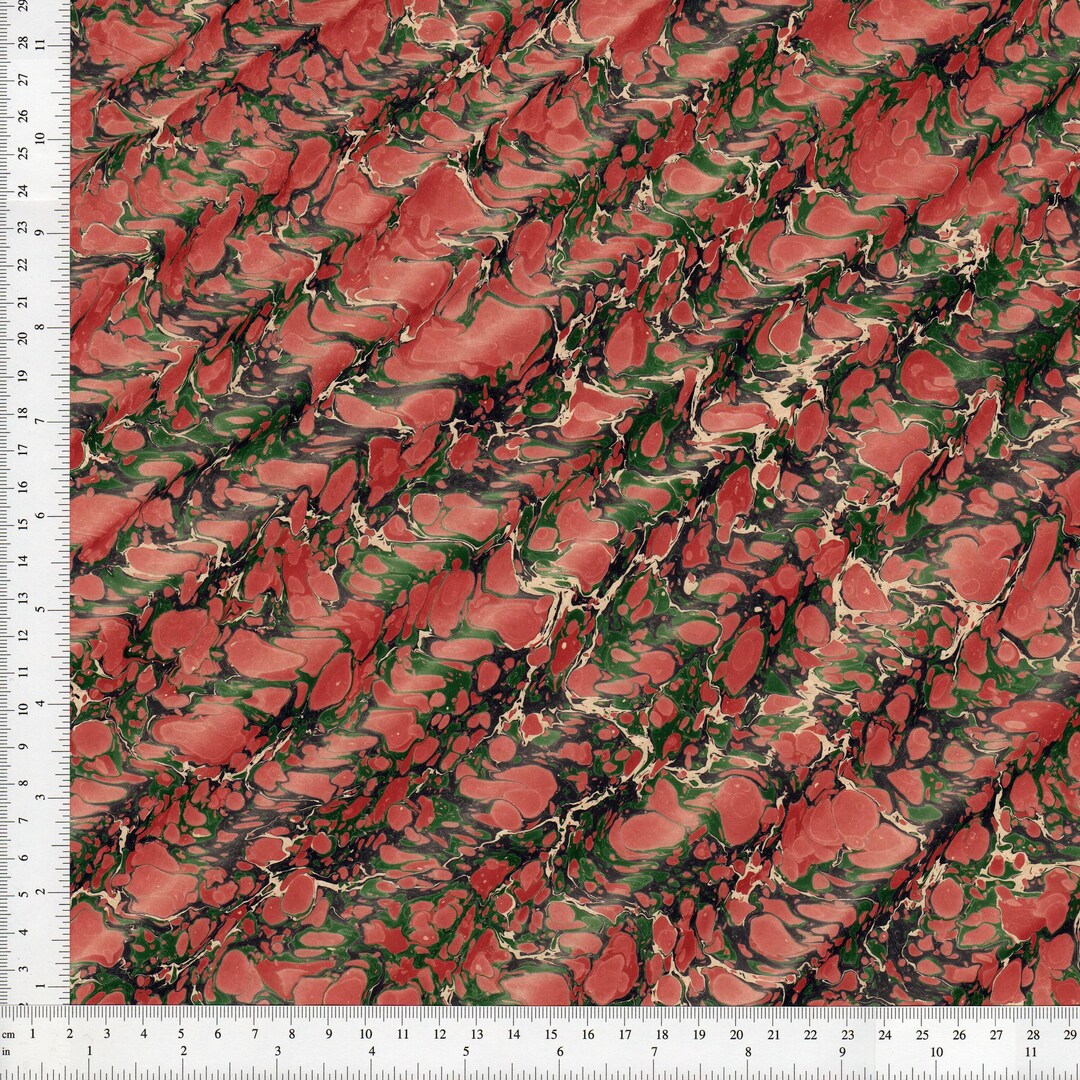 Hand Marbled Paper, Spanish Pattern, Bookbinding Restoration, (48x67cm ...