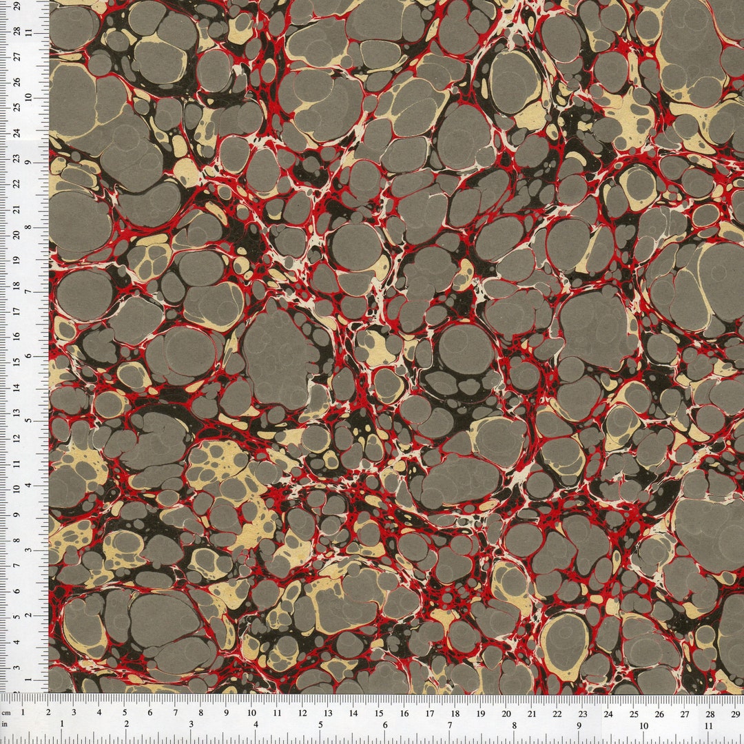 Hand Marbled Paper for Book Binding and Restoration 48x67cm 19x26in ...