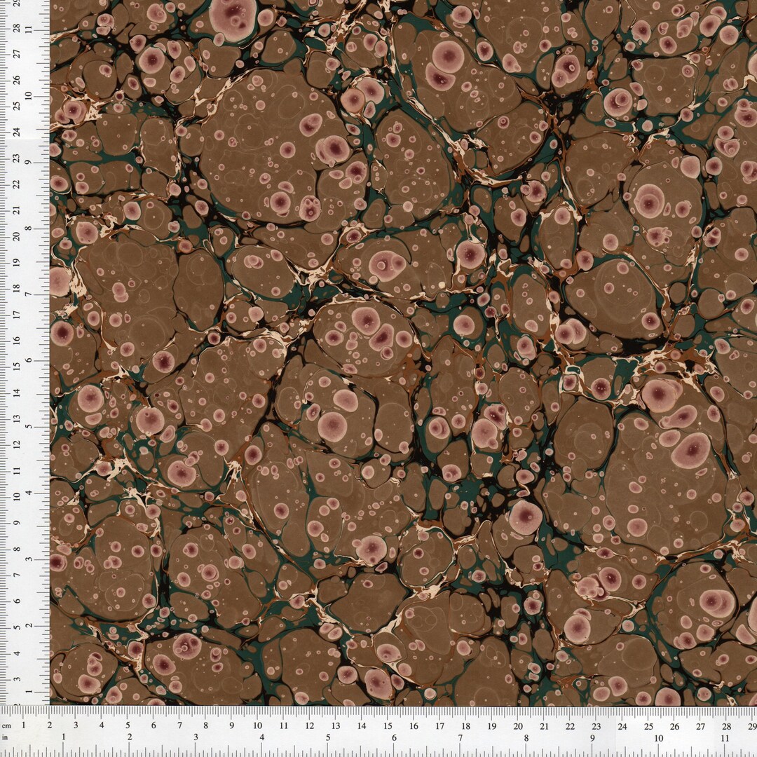 Hand Marbled Paper for Restoration and Bookbinding 48x67cm 19x26in ...