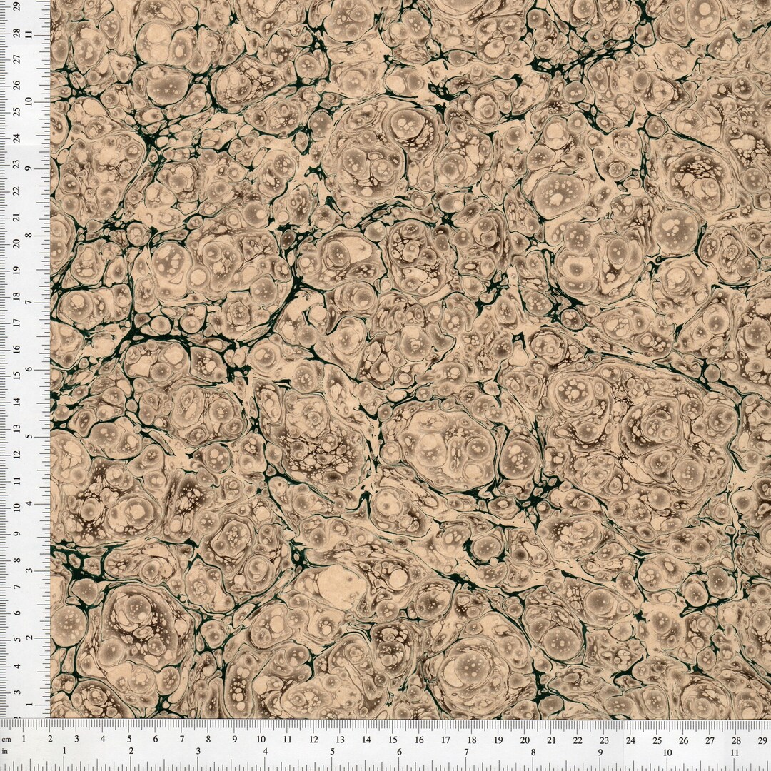 Hand Marbled Paper for Restoration and Bookbinding, Stormont Pattern ...