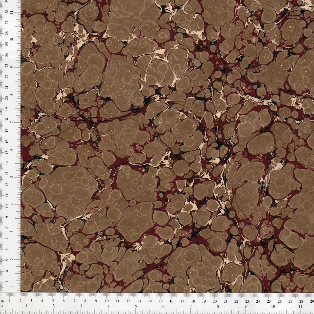 Hand Marbled Paper for Restoration and Bookbinding 48x67cm 19x26in ...