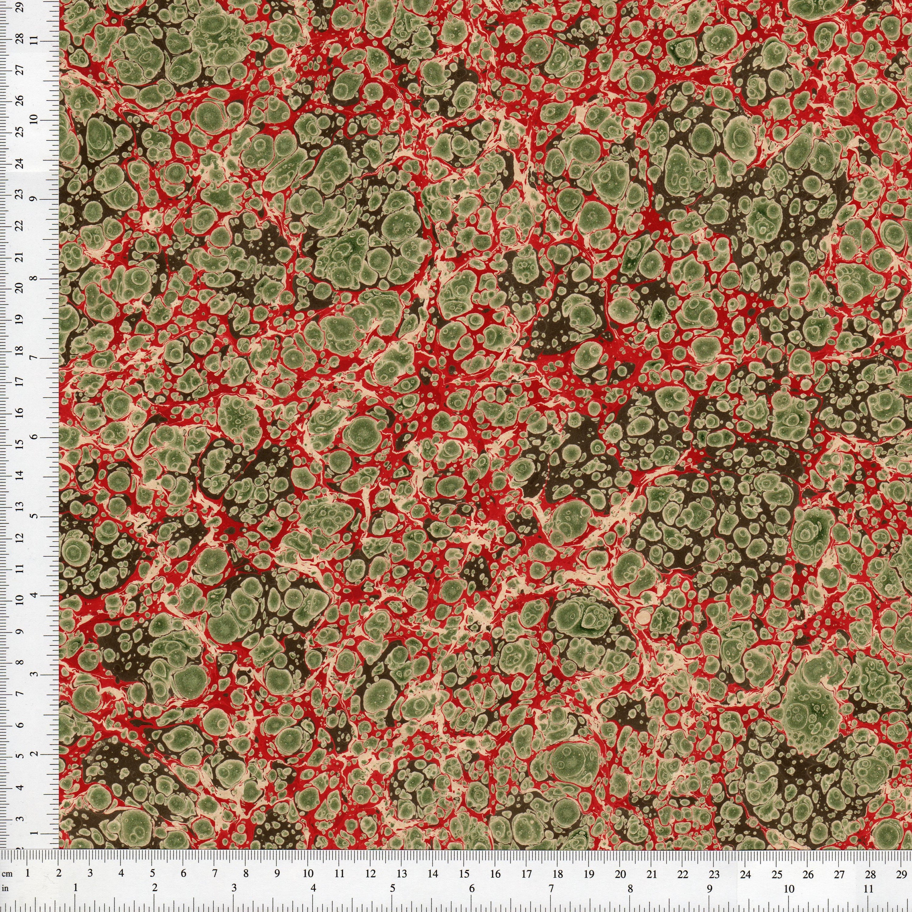 Hand Marbled Paper, Shell Pattern, Bookbinding Restoration, (48x68cm ...