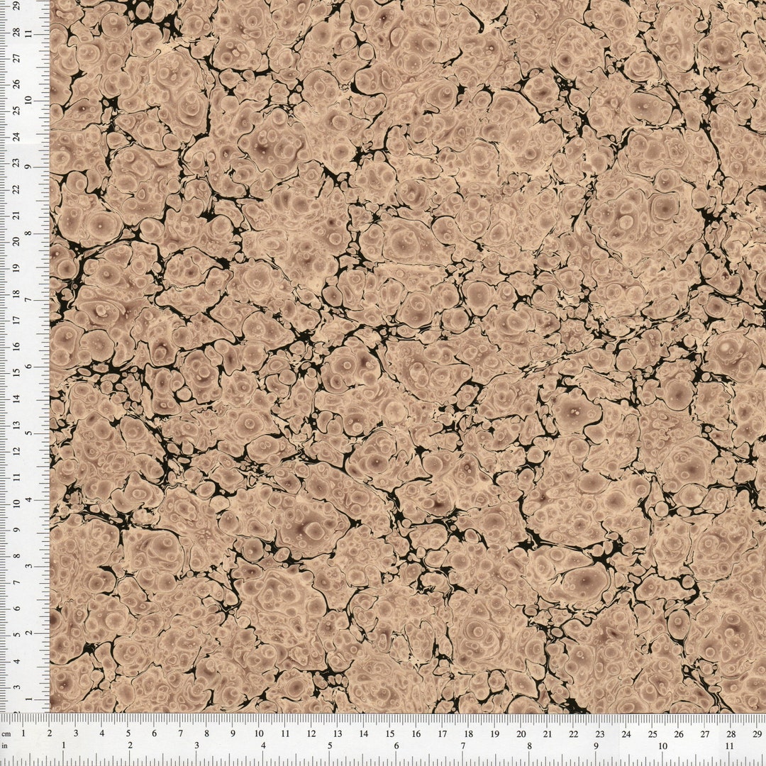 Hand Marbled Paper for Restoration and Bookbinding, Shell Pattern ...