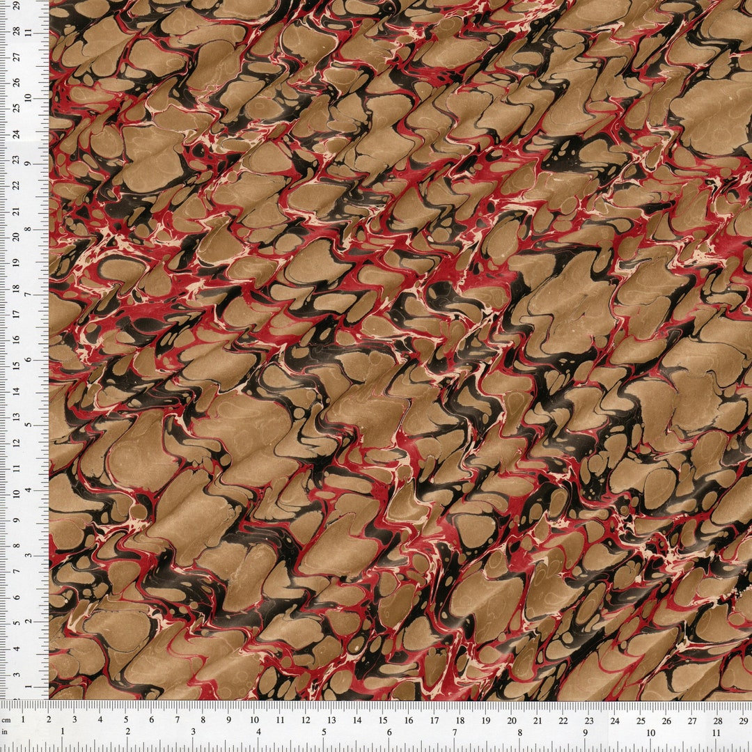 Hand Marbled Paper, Spanish Pattern, Bookbinding Restoration, (48x67cm ...