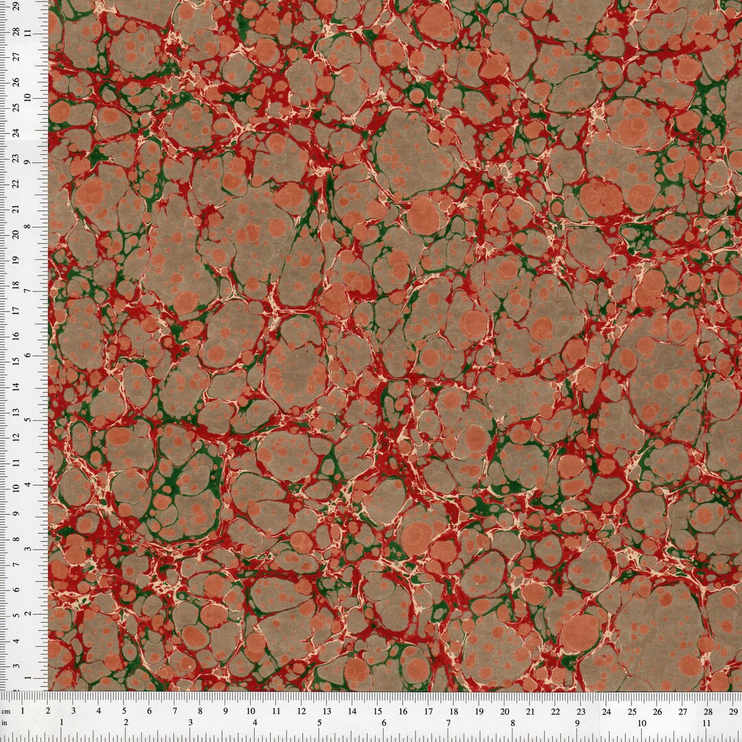 Hand Marbled Paper Large Sheet for Restoration and Bookbinding, Long ...