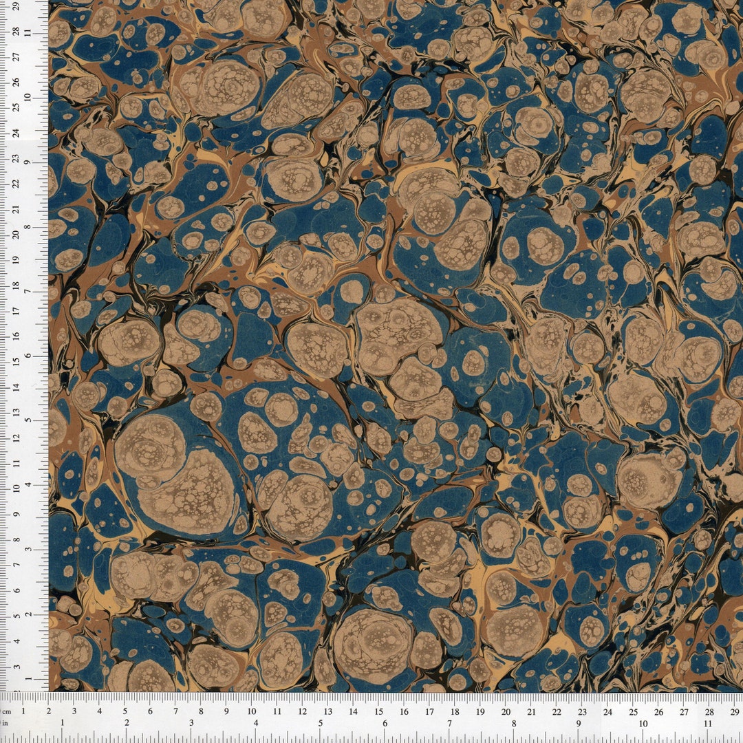 Hand Marbled Paper Large Sheet for Book Binding and Restoration 60x86cm ...