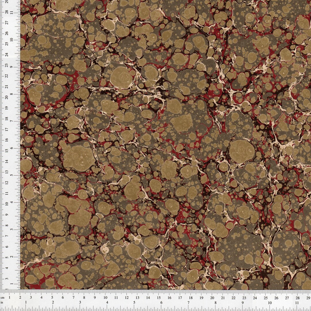 Hand Marbled Paper for Bookbinding and Book Restoration 48x67cm 19x26in ...