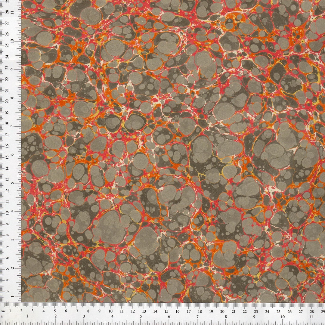 Hand Marbled Paper for Book Binding and Restoration 48x67cm 19x26in ...
