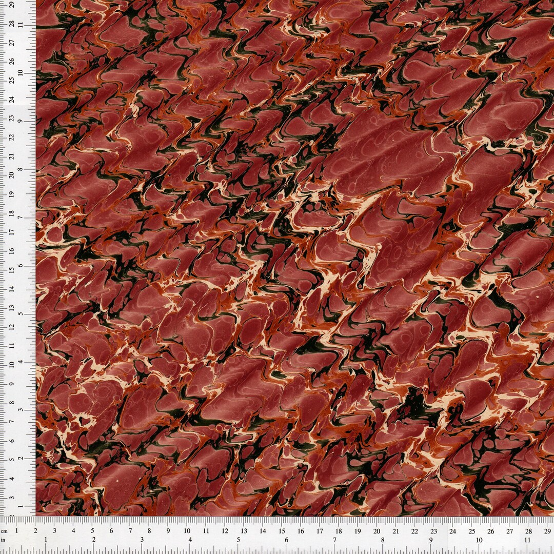 Hand Marbled Paper, Spanish Pattern, Bookbinding Restoration, (48x68cm ...
