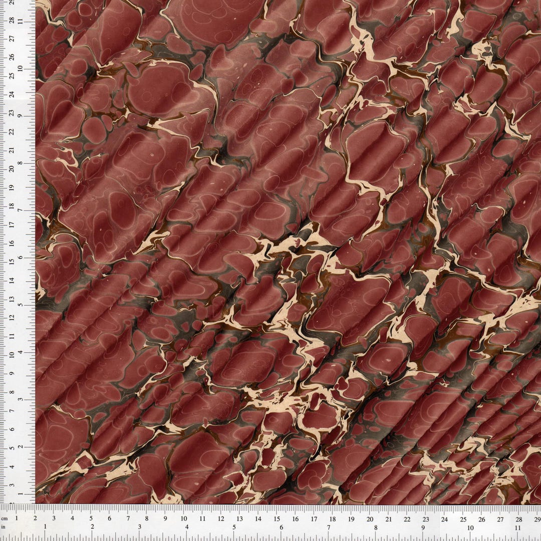 Hand Marbled Paper, Spanish Pattern, Bookbinding Restoration, (48x67cm ...