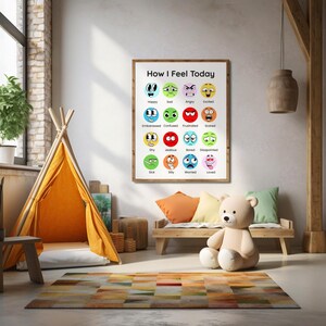 Printable Feelings Chart for Kids | Visual Emotions Chart for ...