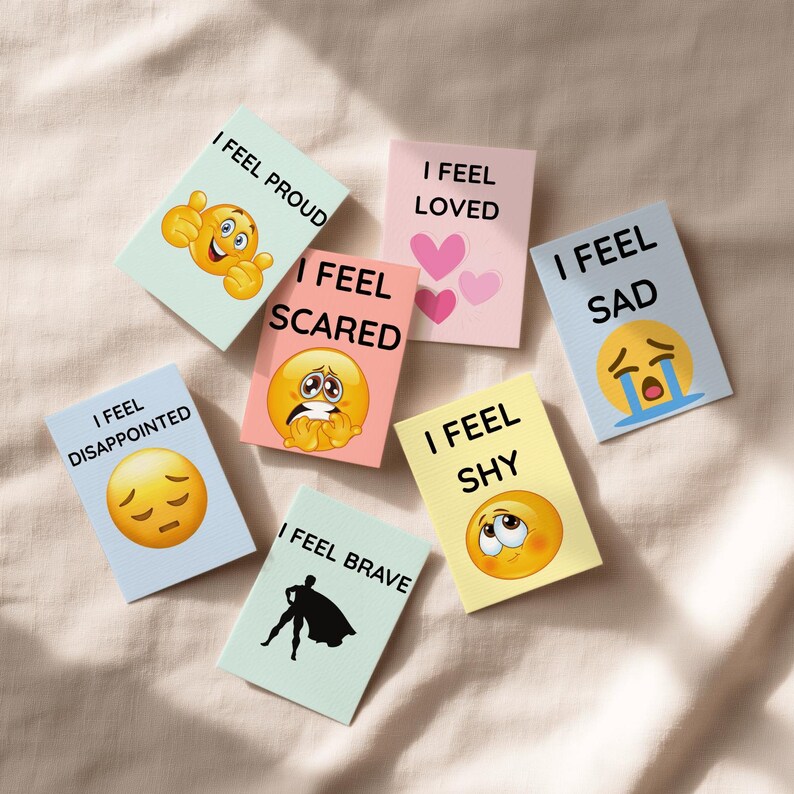Emotion Posters for Kids | Printable A3, A4, US Letter + Mini Cards ...