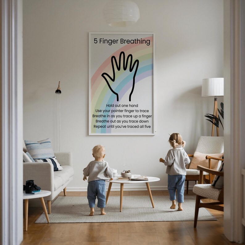 Calm Breathing Posters for Kids | 6 Printable Tools for Anxiety, Focus ...