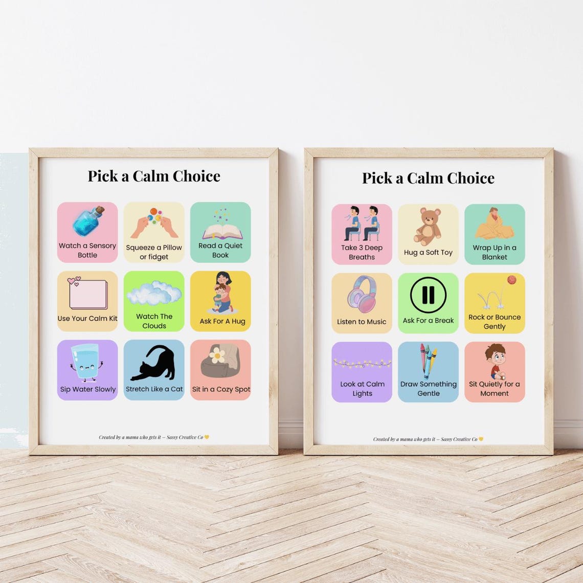 Calm Choice Charts for Kids | Coping Strategies Board | Emotional ...