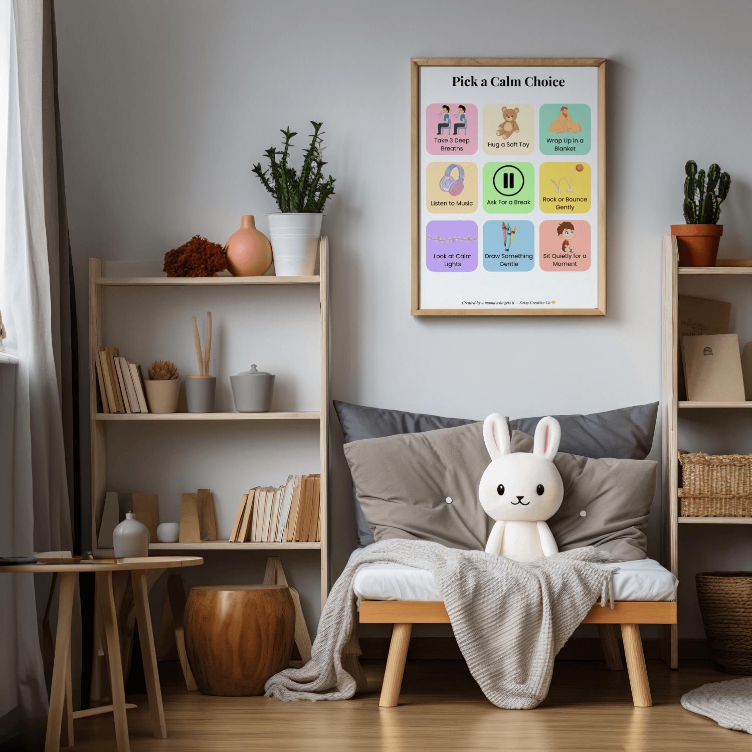 Calm Choice Charts for Kids | Coping Strategies Board | Emotional ...