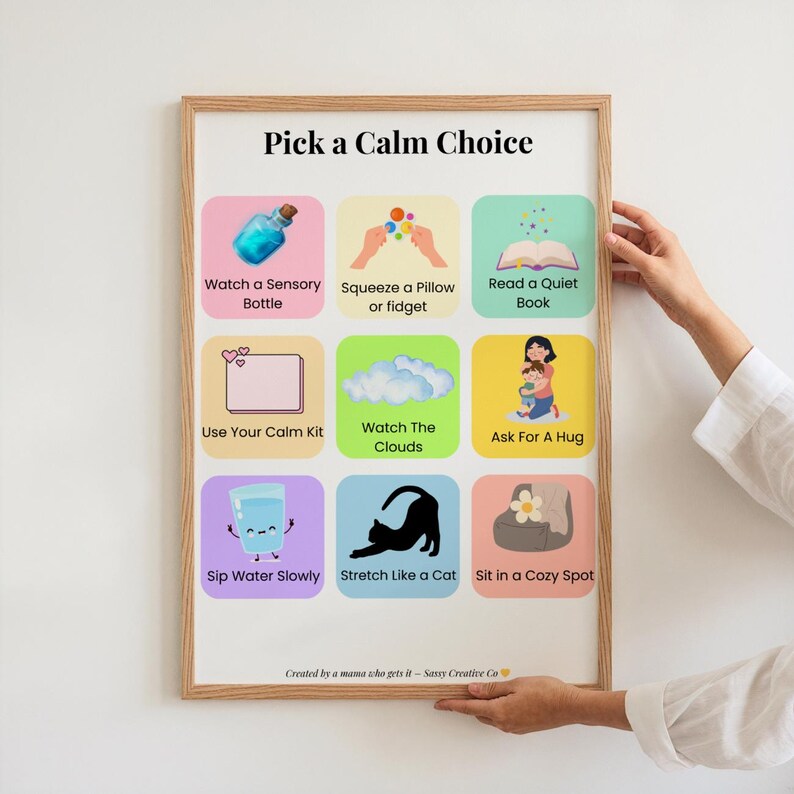 Calm Choice Charts for Kids | Coping Strategies Board | Emotional ...
